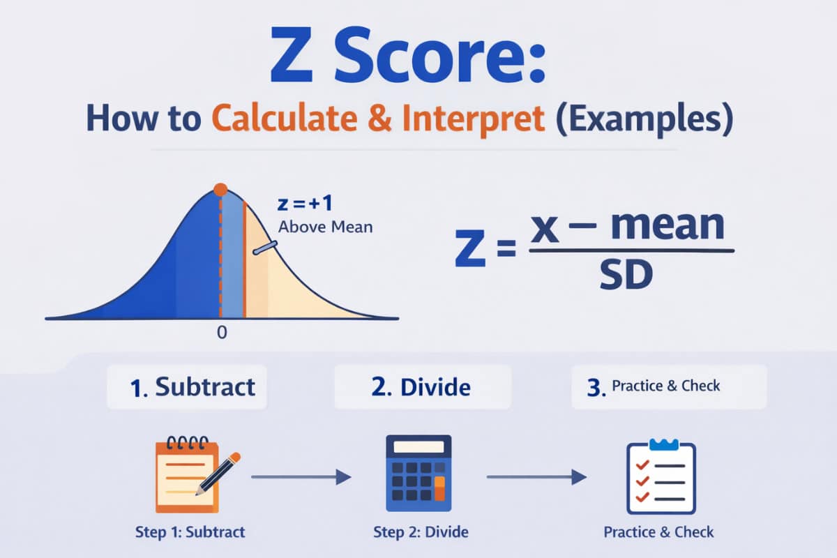 Z score: How to Calculate and Interpret (Examples) - BrainMatters